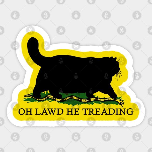 Oh Lawd He Treading - Oh Lawd He Treading - Sticker | TeePublic
